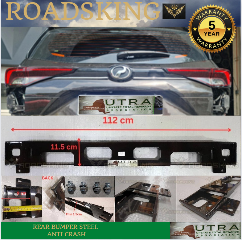 PERODUA NEW ALZA 2022-2024 TOYOTA VELOZ REAR BUMPER STEEL ANTI CRASH ...