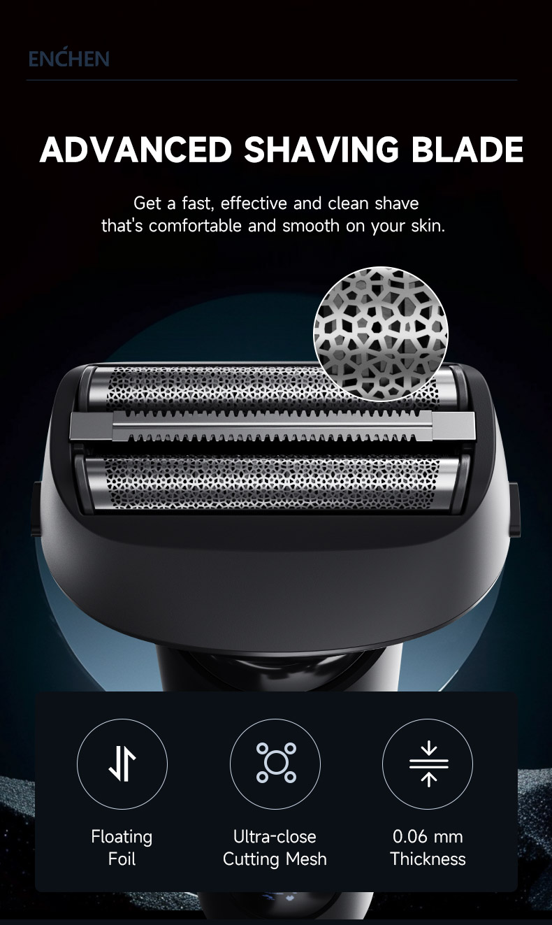 【NEW】Enchen MS001 Electric Shaver 3-Flex Heads 100% Waterproof Multi ...