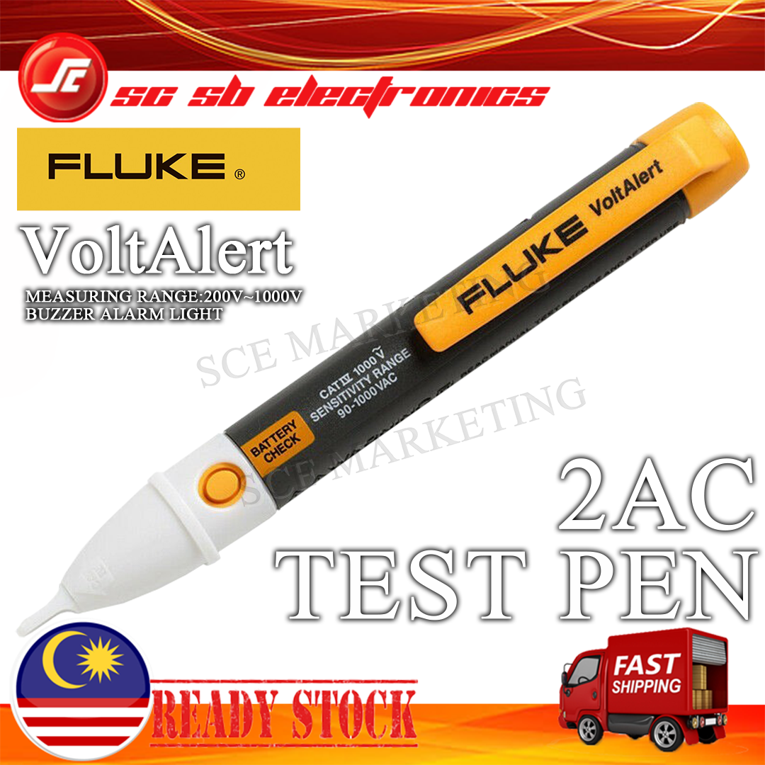 FLUKE VOLTAGE DETECTOR PEN / VOLTALERT WITH SOUND / NON-CONTACT VOLTAGE ...