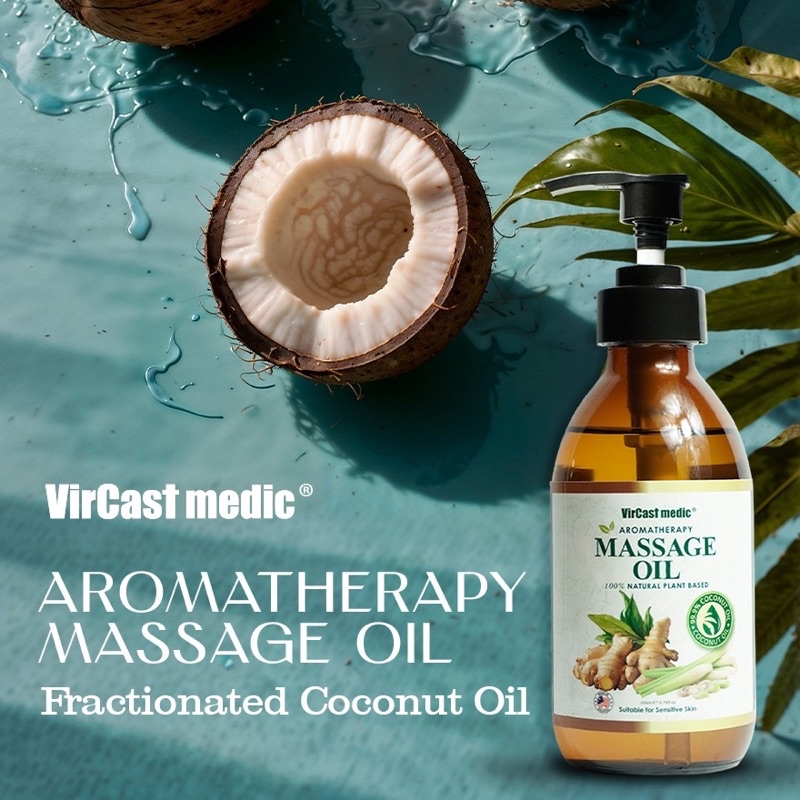 Vircast Medic Ginger & Lemongrass Massage Oil 200ml | Shopee Malaysia