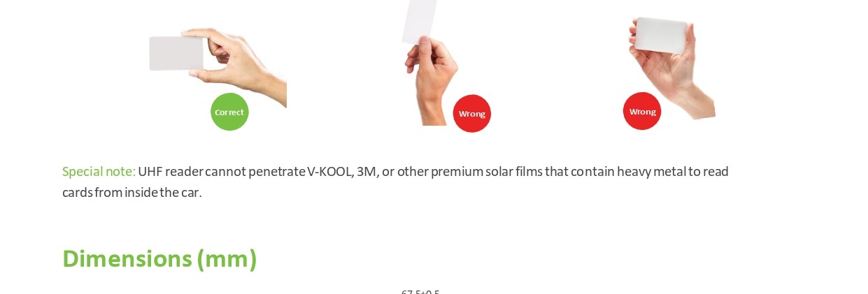 ZKTeco Long Range UHF Card Sticker Reader for Guardhouse Management ...