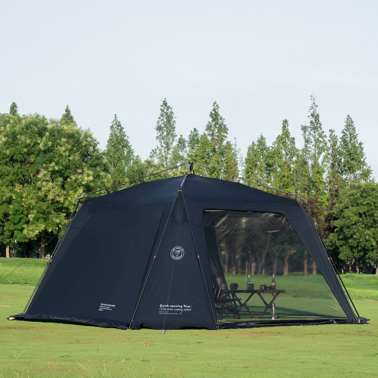 Shinetrip Auto Dome Shelter Tarp PU2000 Silver Coated Black Green Khaki ...