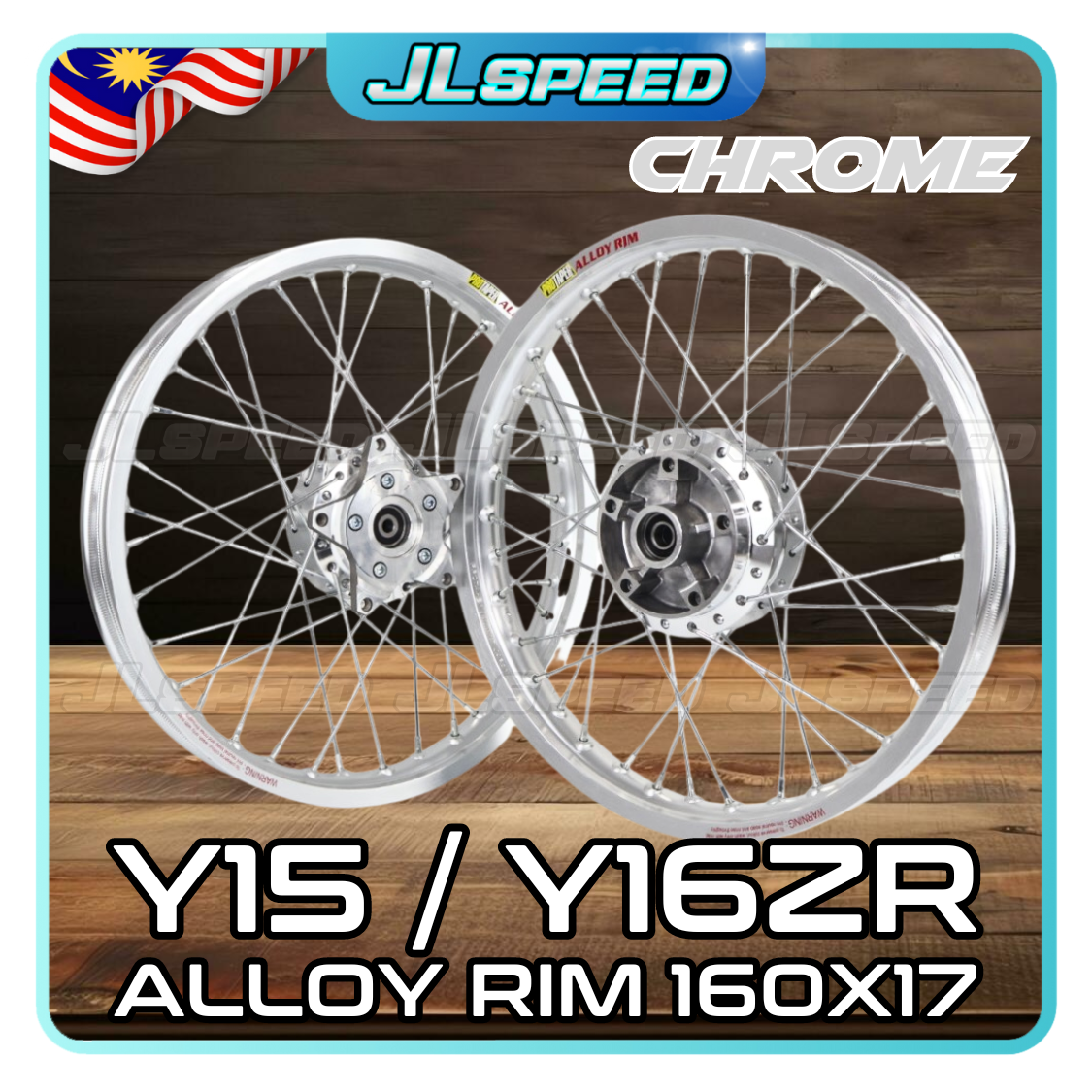 PROTAPER Y15 Y15ZR / Y16 1.60x17 Alloy Rim Hub Lidi Complete Set Pnp ...