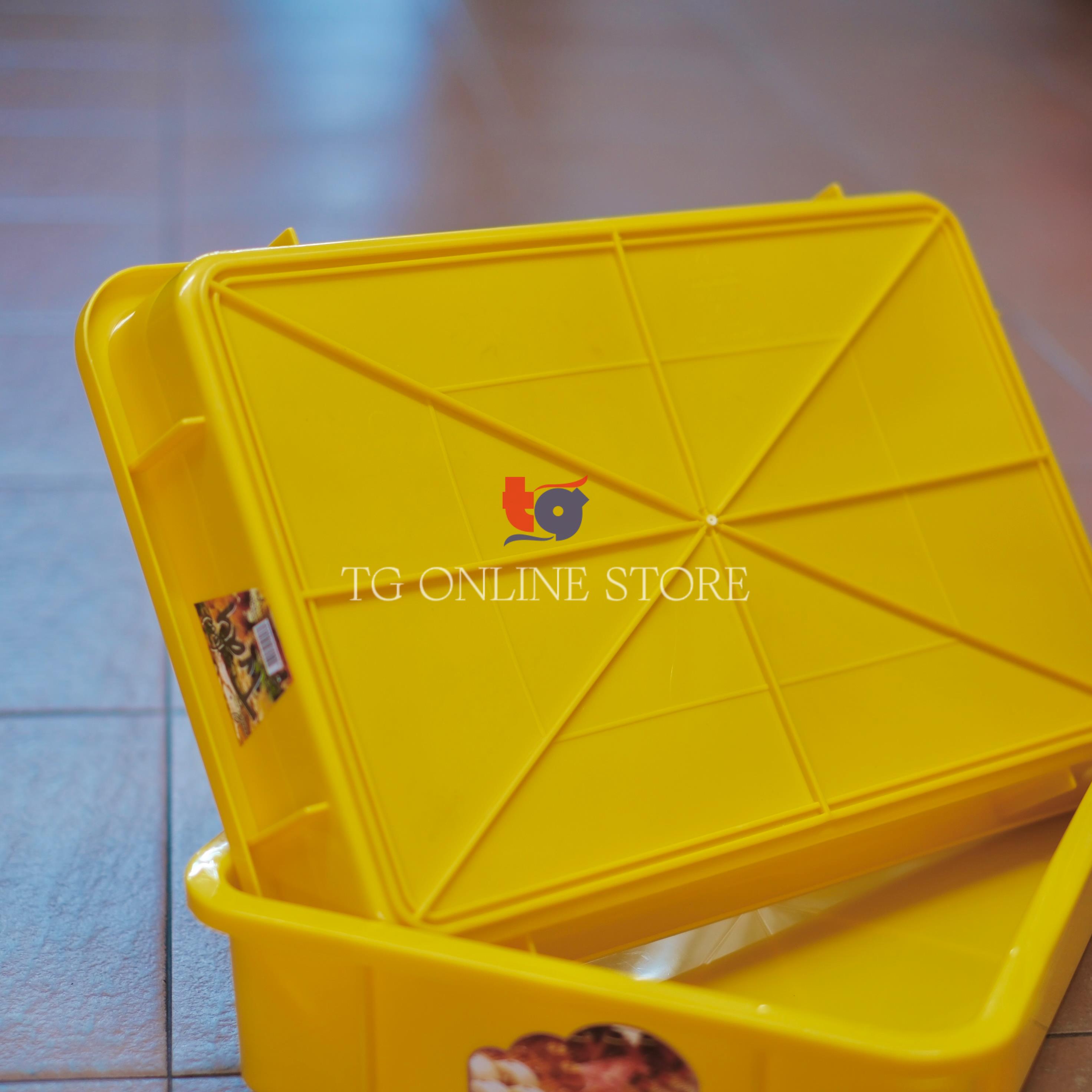 Yellow Crate Container/ Plastic Tray Kuning/Kuih Muih Tray/Cake Tray ...