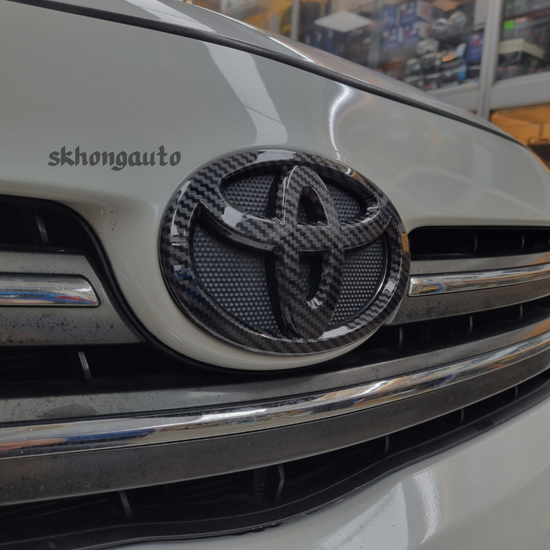 toyota altis 2008-2013 car logo emblem frame carbon fiber pnp ...