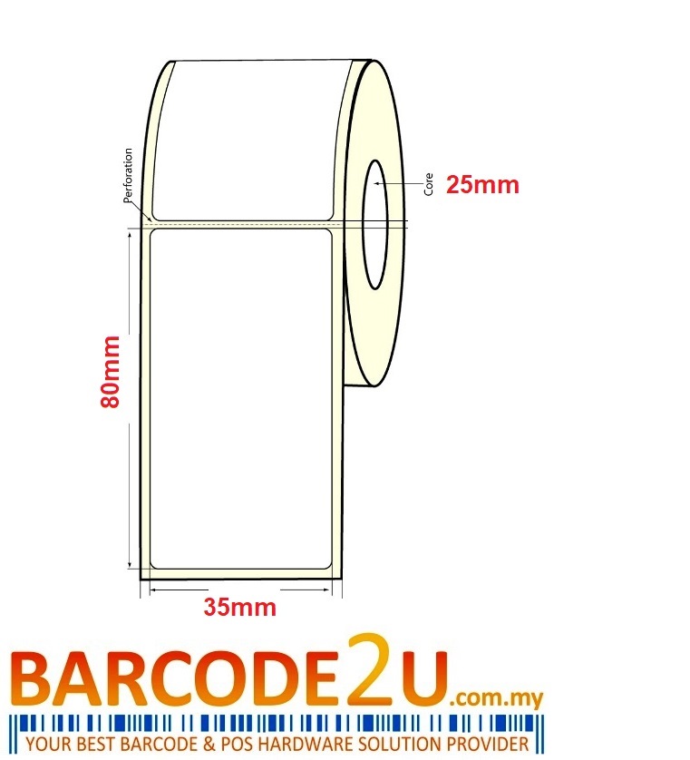 35mm x 80mm Barcode Label Sticker | Shopee Malaysia