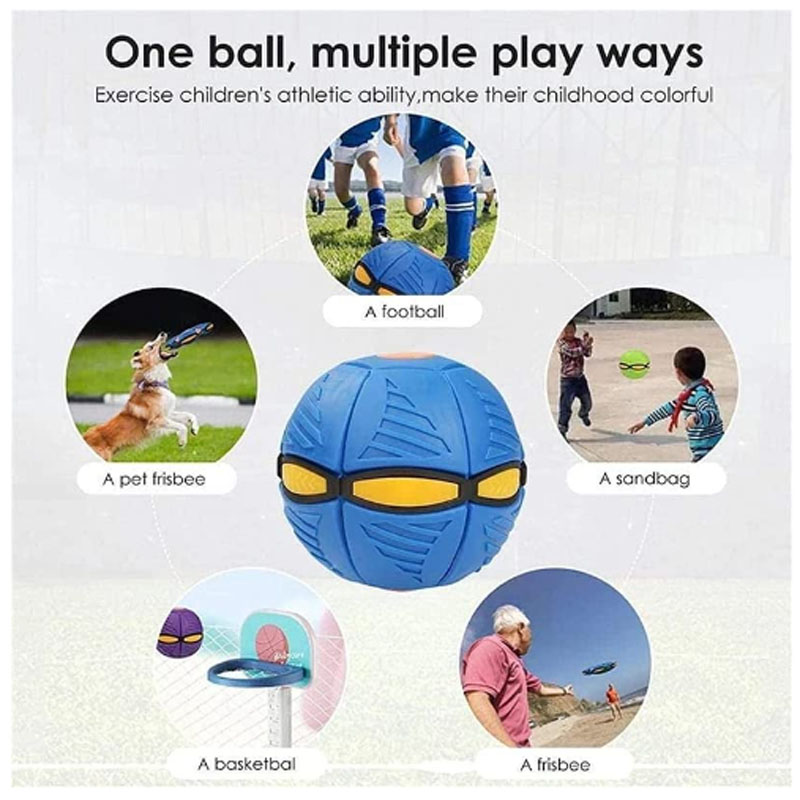 Bola Magic Flying Saucer Ball UFO Flying Ball Flat Throw Disc Ball Toy ...