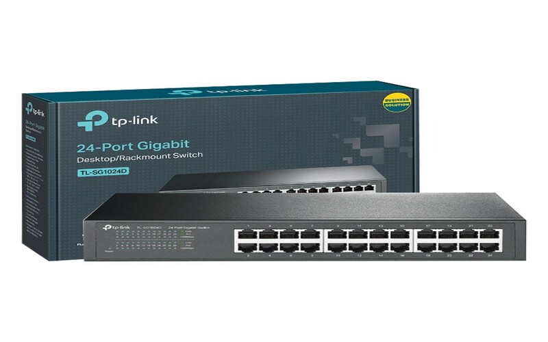 TP-LINK Tplink 24 Port Gigabit Desktop Switch RJ45 LAN Network 13 Inch ...