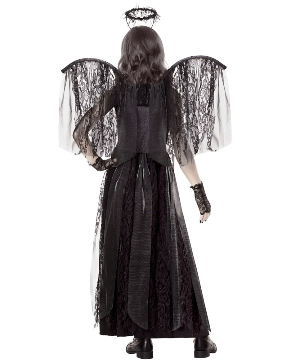 MYLITTLELASS Adult Kids Dark Angel Costume Halloween Evil Dress Up ...