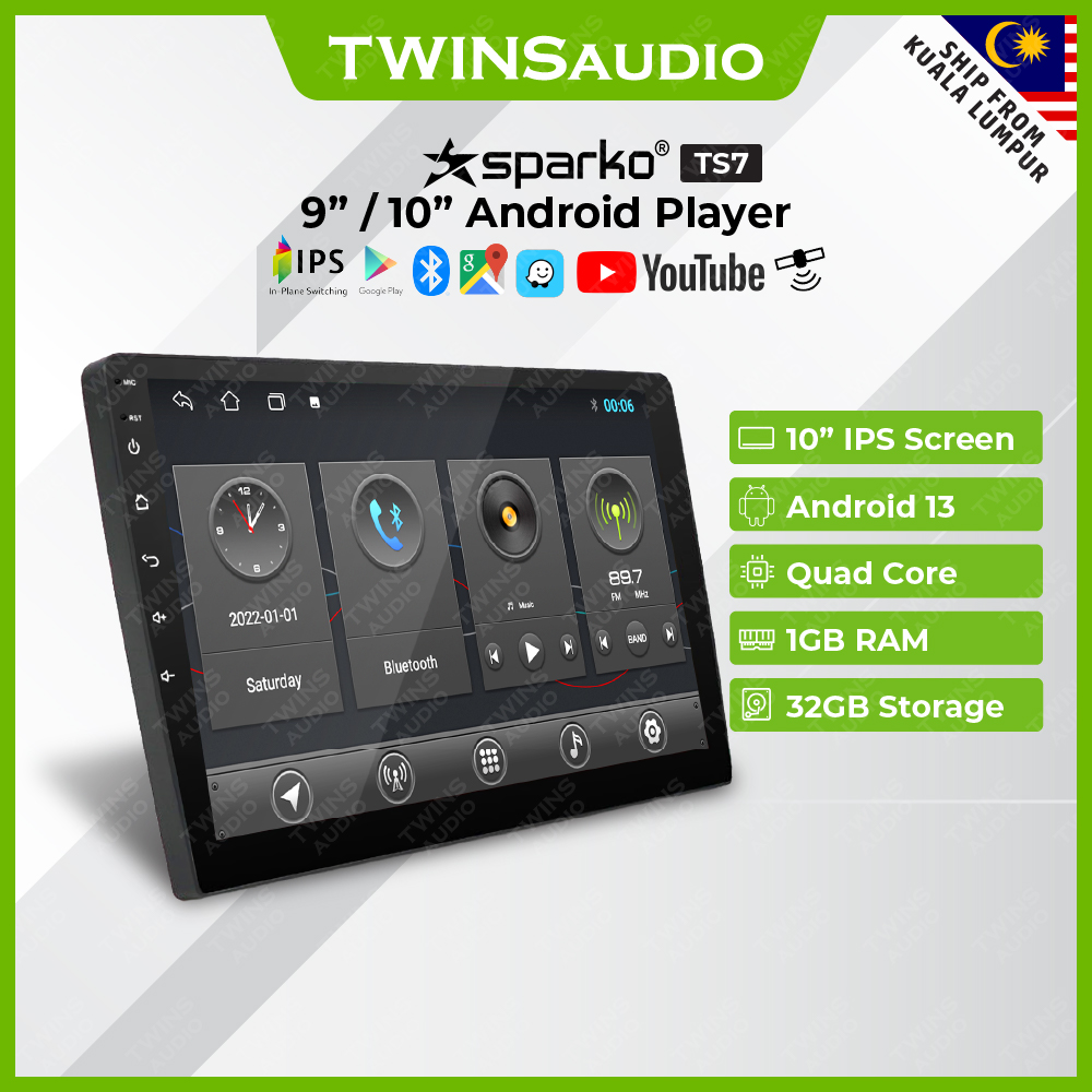 Twins Car Android player TS7 9” / 10” IPS Touch Screen HD Car ...