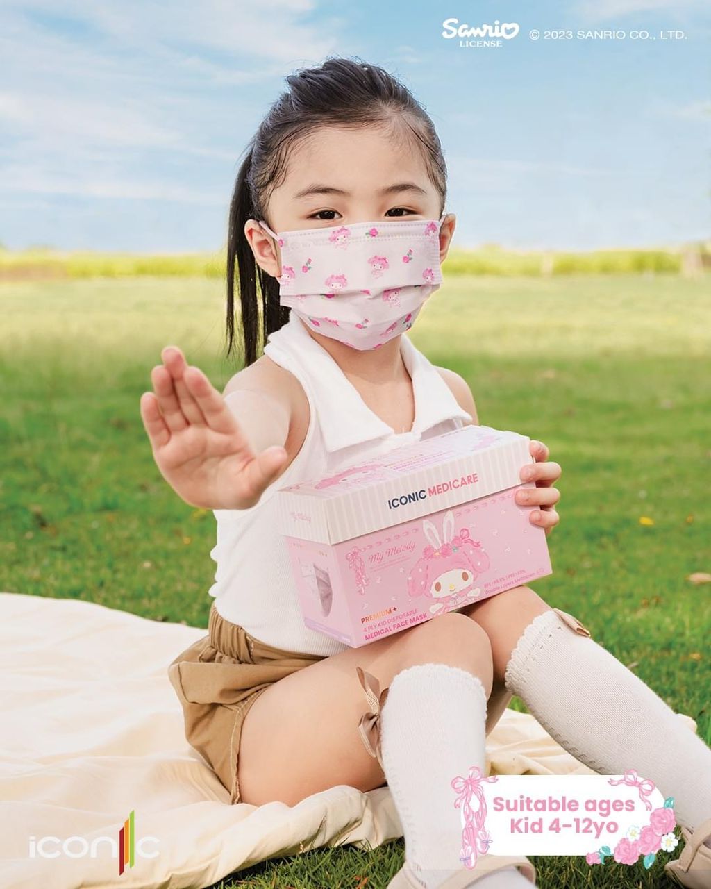 Iconic Medicare 4 Ply 3D Duckbill Kid Medical Face Mask-4-12 years old ...