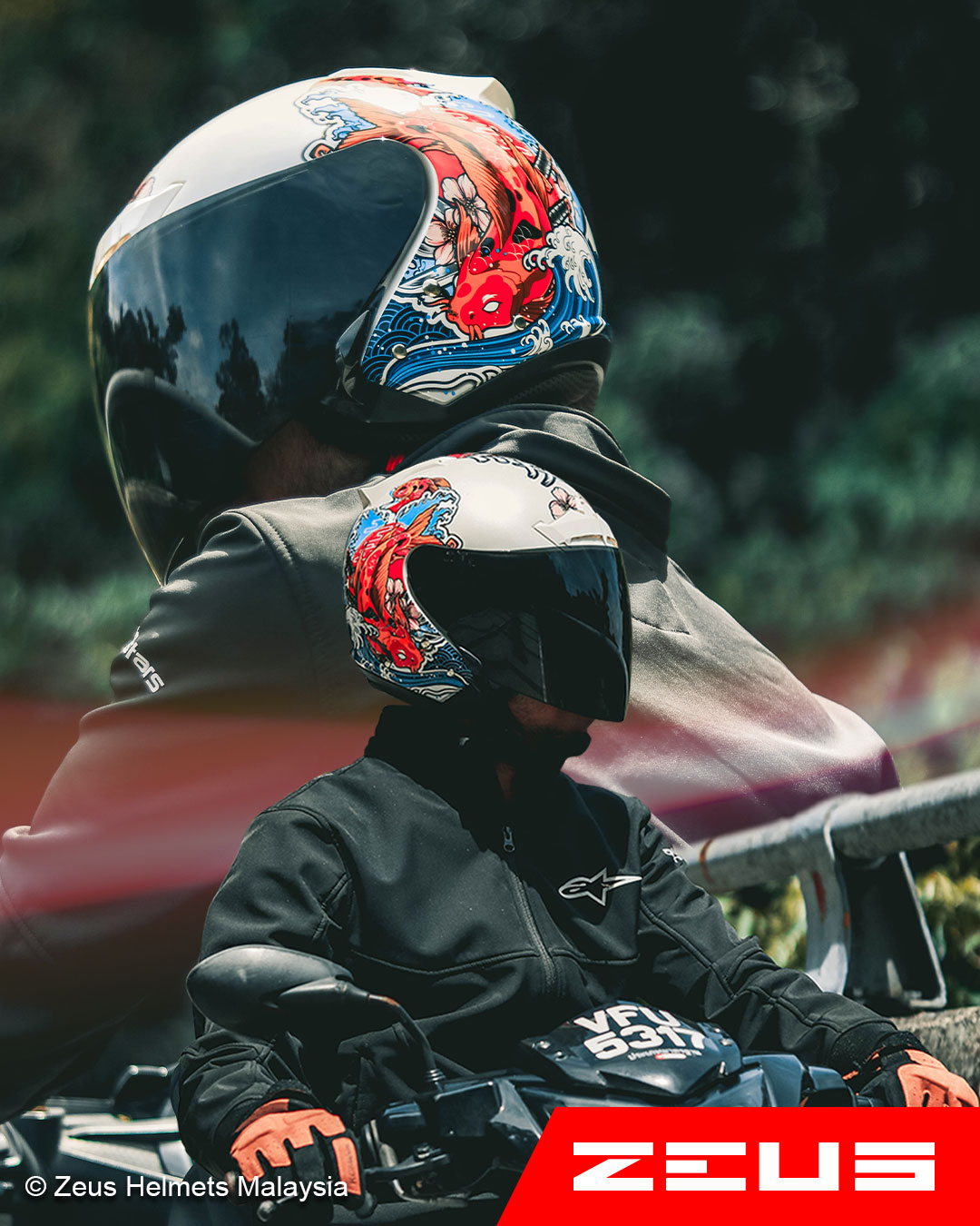 ZEUS HELMETS ZS-609 OPEN FACE HELMETS | Shopee Malaysia