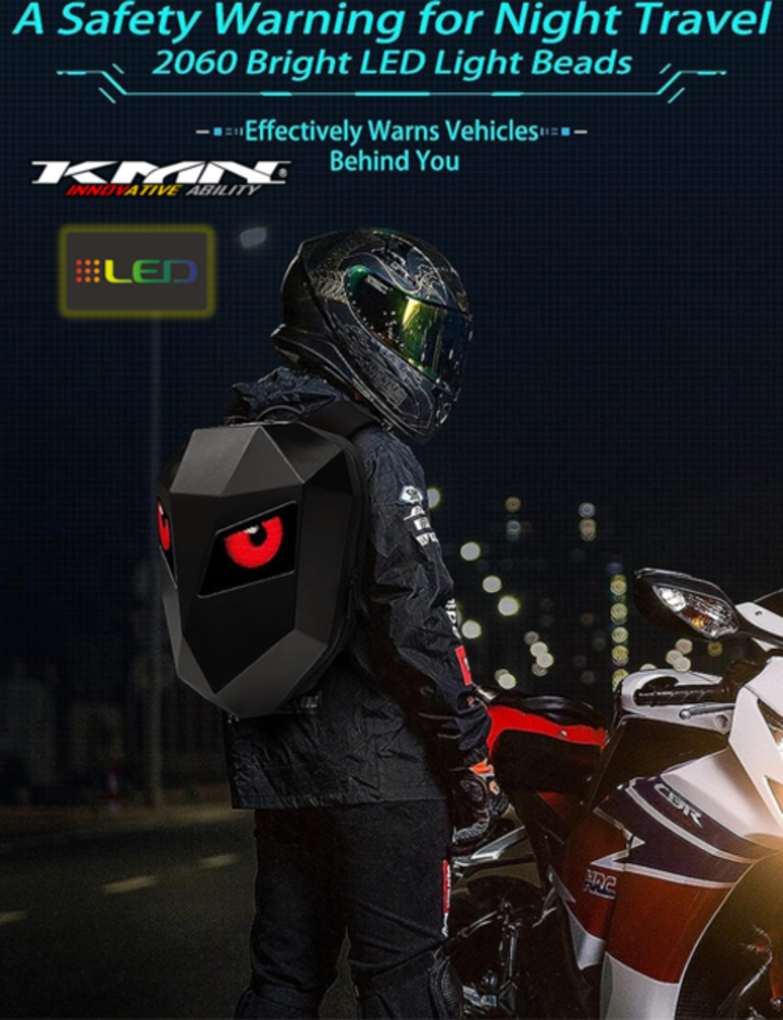 KMN 3D LED PROGRAMMABLE SCREEN WATERPROOF HARD SHIELD MOTORCYCLE HELMET ...
