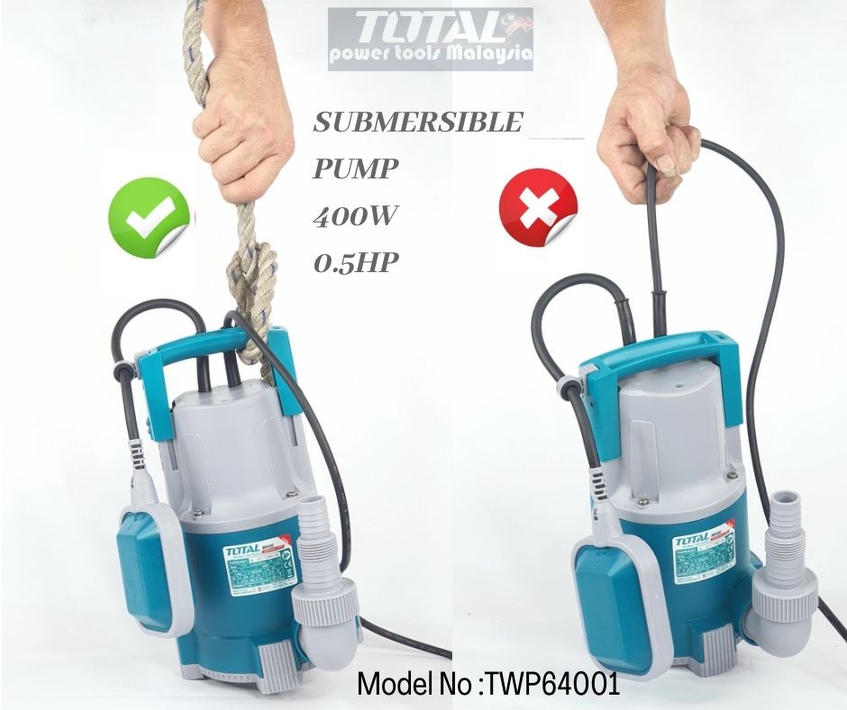 TOTAL 1'' ∅ Submersible pump 400W 污水潜水泵 - TWP64006 | Shopee Malaysia