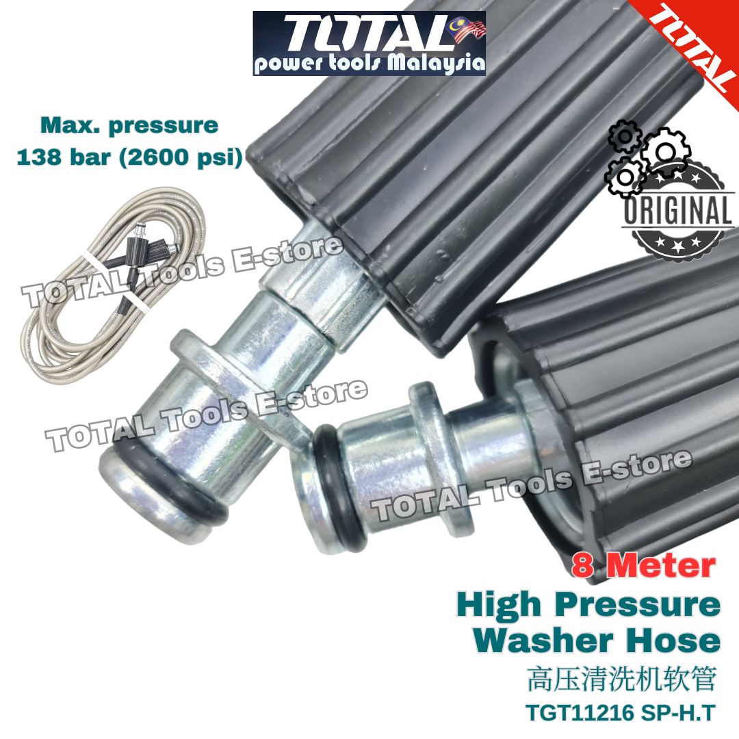 TOTAL (Replacement Parts) High Pressure Hose For High Pressure Washer ...