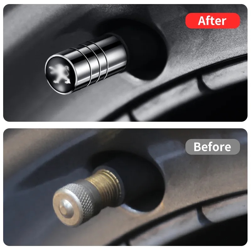 Valve Tire Caps 4pcs Car Wheel Tyre Valve Tyre Caps Tayar Kereta Care ...