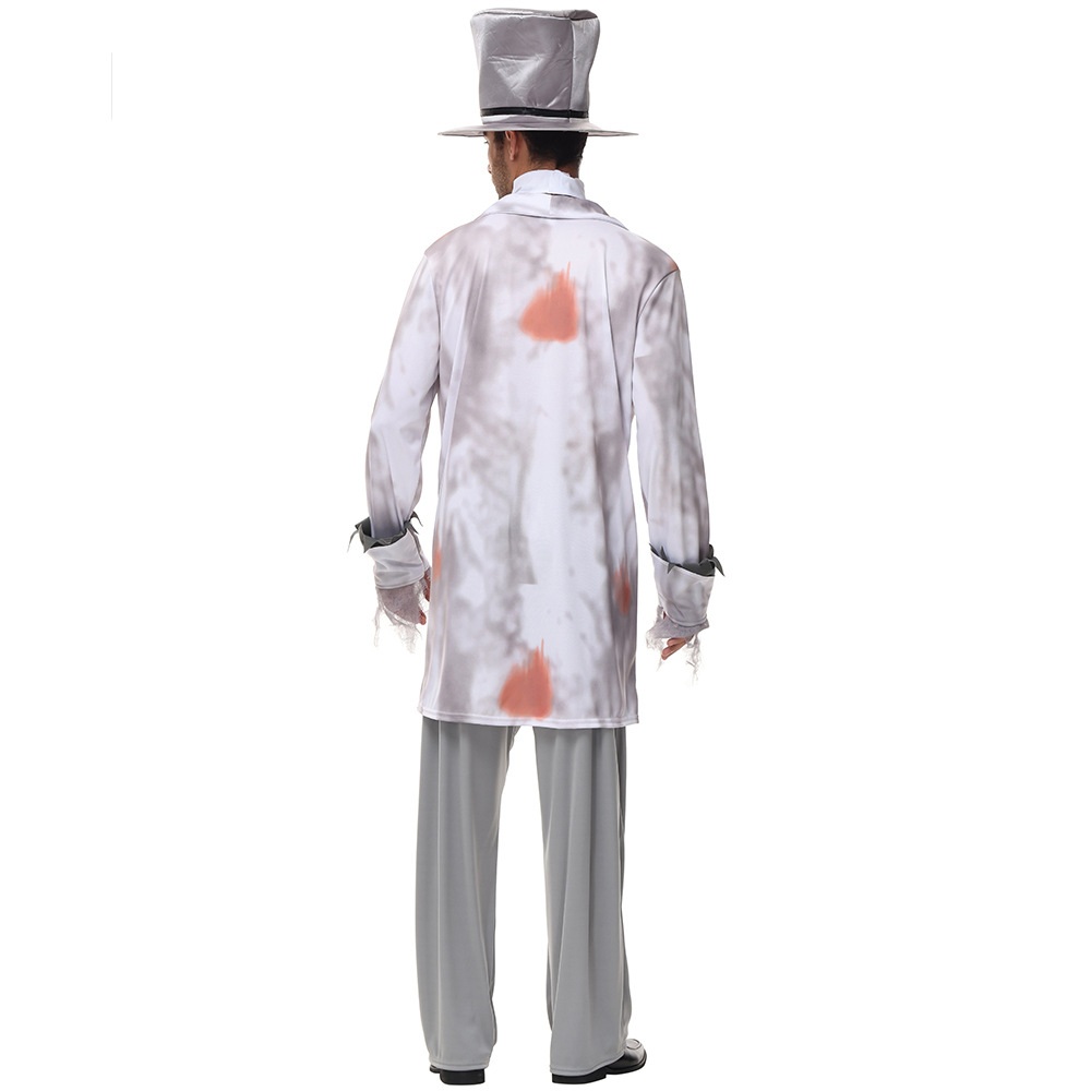 Men Halloween Deluxe Horror Full Set Cosplay Vampire Dress up Costume ...