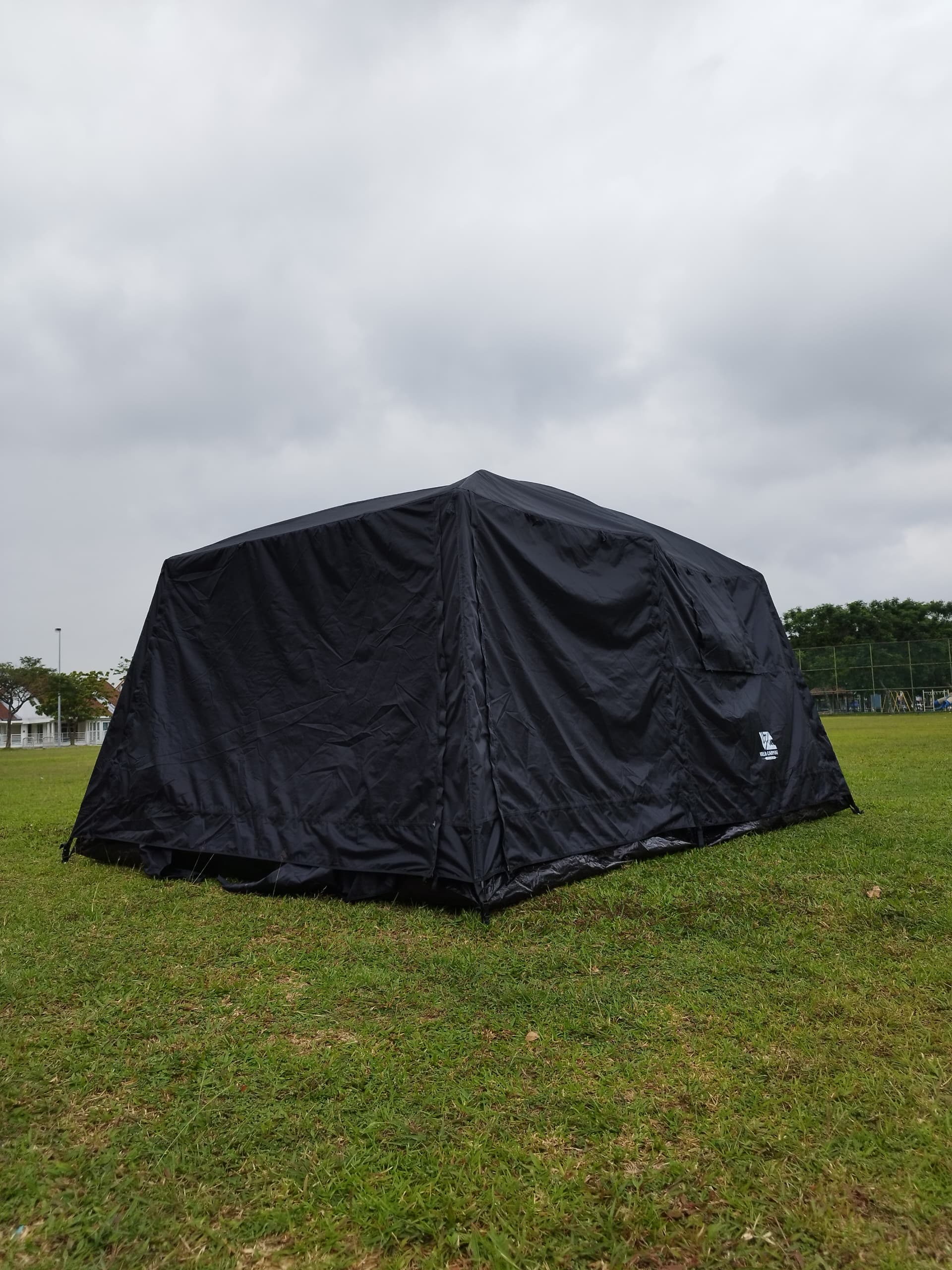 VELOCITY Black Camel 12 Person Large Camping Tent Waterproof Family ...