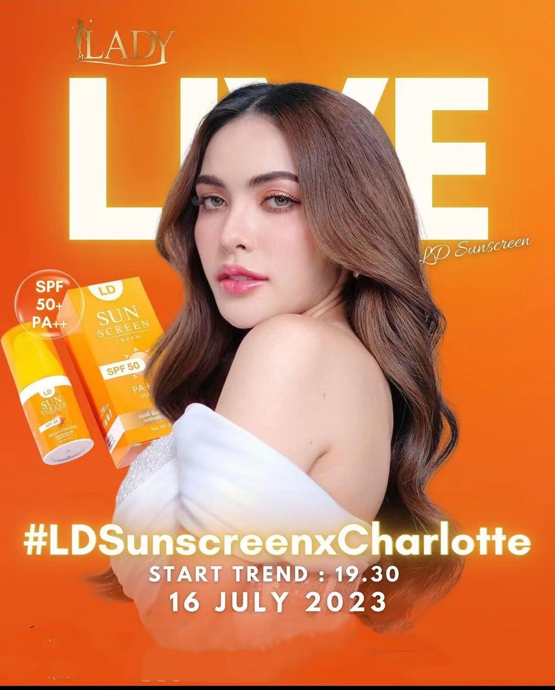 LD Sun Screen Cream SPF50 PA++ UVA/UVB (20g) Thailand Sunscreen LD Sunblock MUST TRY IT HIGHT ...