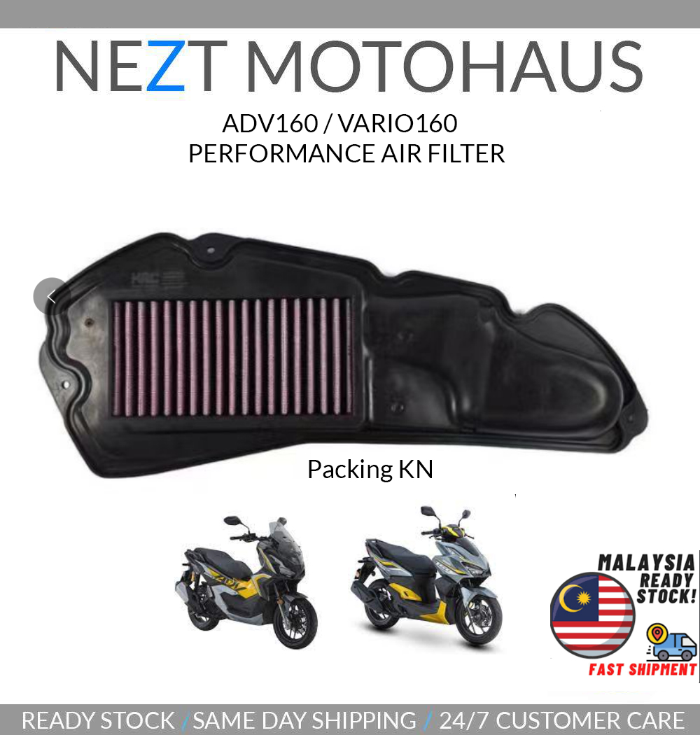 HONDA ADV160 / VARIO160 PERFORMANCE RACING AIR FILTER PENAPIS UDARA ...