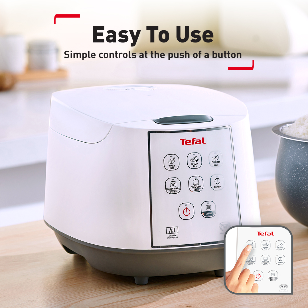 [EXPRESS SHIPPING] Tefal 1.8L Easy Rice Fuzzy Logic Rice Cooker RK7321 ...