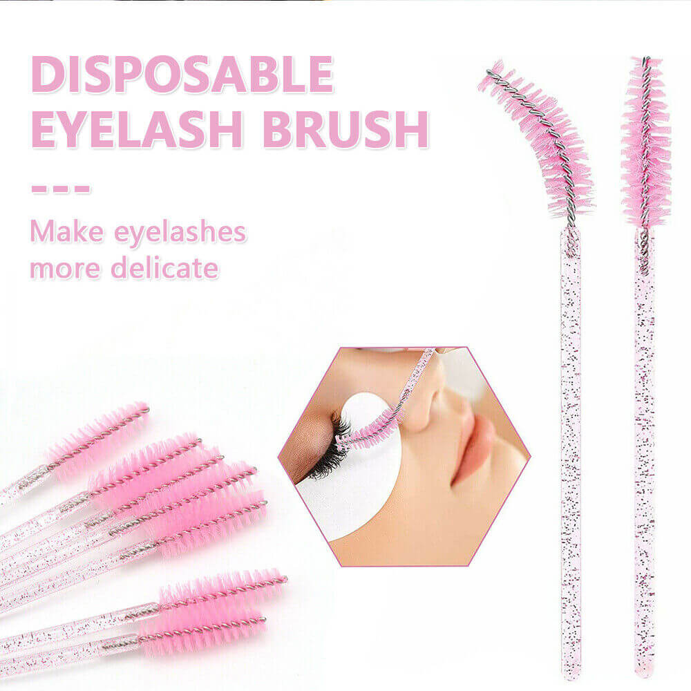 Individual Tube Crystal Mascara Brush Hygiene Reusable Eyelash ...
