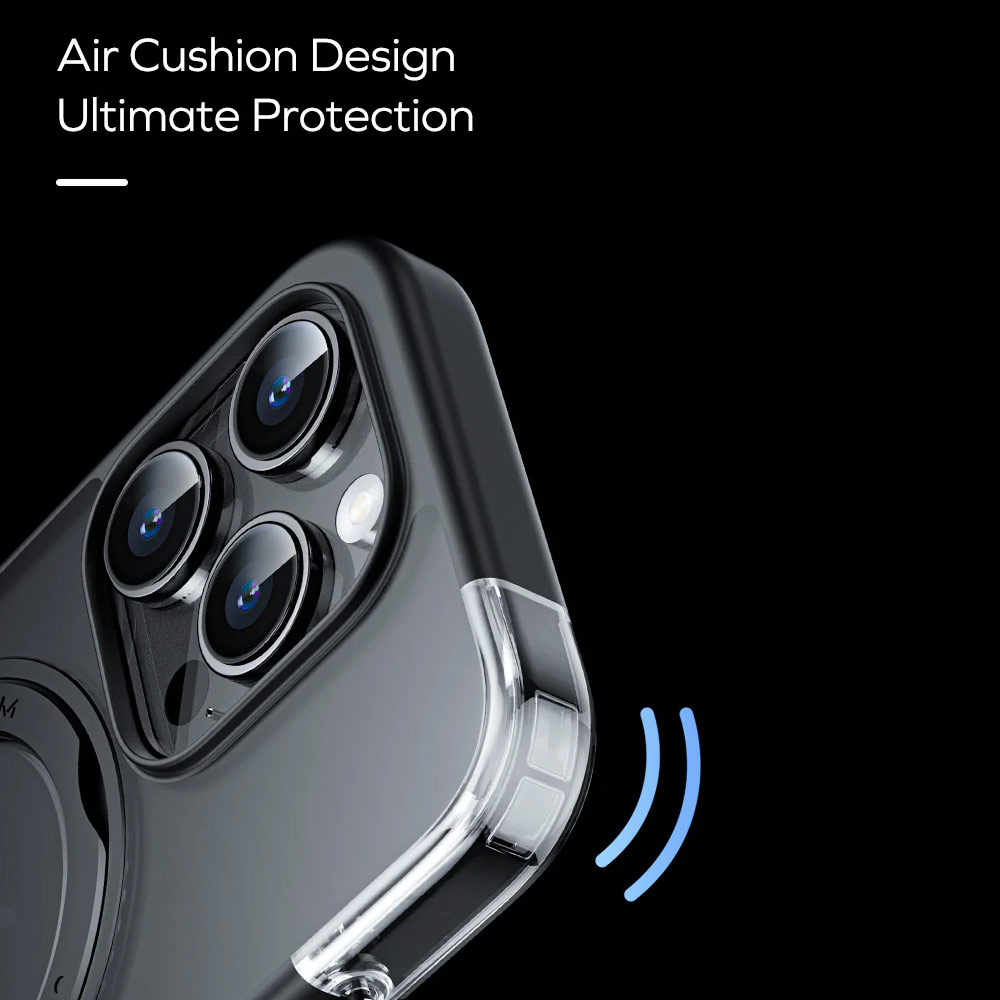 Momax Kickstand Roller Ring Magnetic Case with Rotatable Stand Drop ...