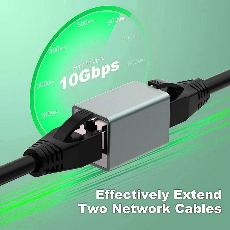 RJ45 Female to Female Coupler Joint Ethernet Coupler Gigabit 10Gbps ...