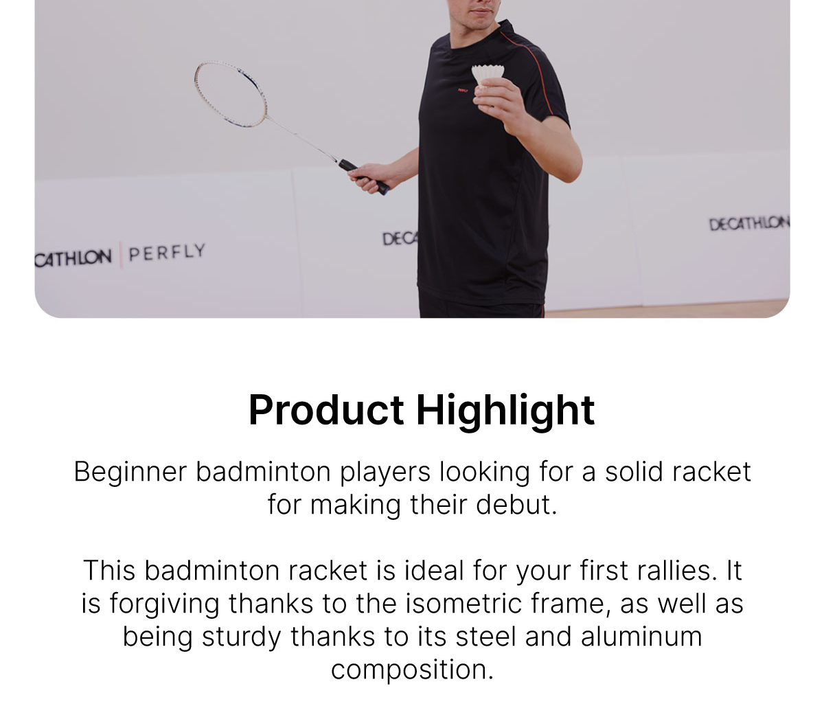 Decathlon Badminton Racket (Heavy Head, Beginners) - Perfly | Shopee ...