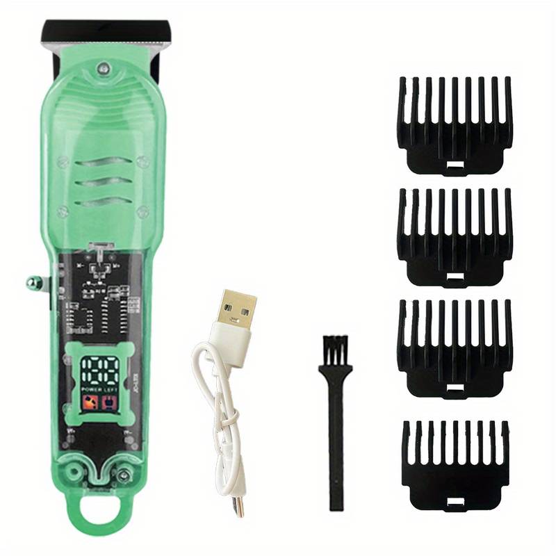 Men's Hair Clipper Haircut Set T-shaped Hair Clipper Cordless Hair ...