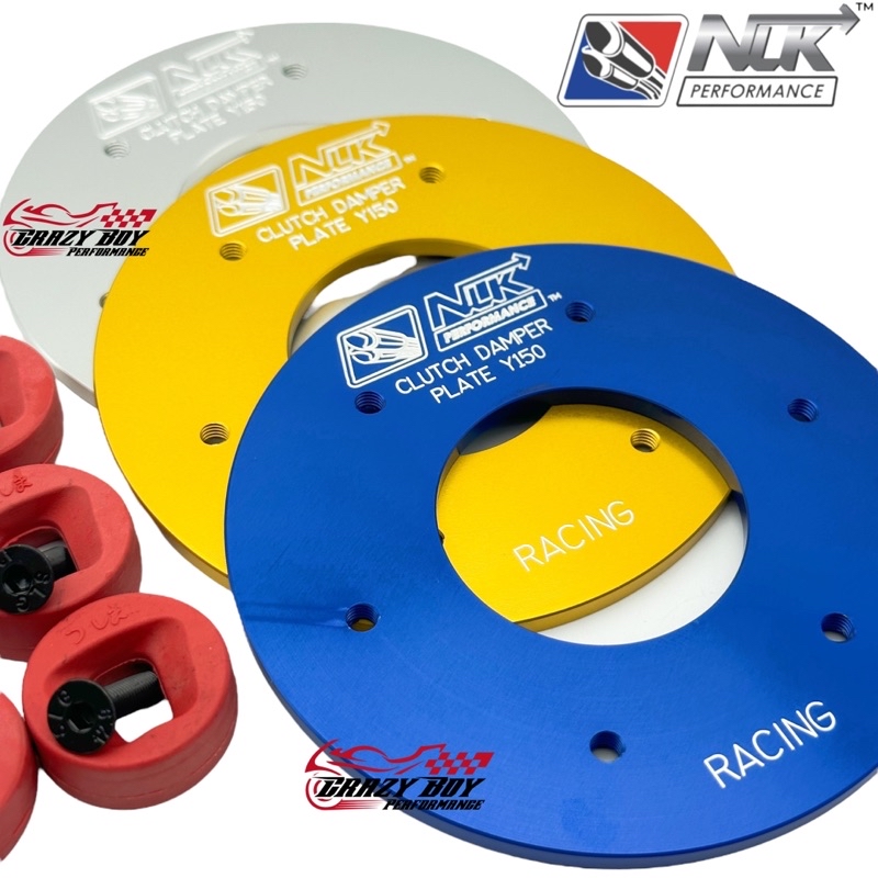 NLK PERFORMANCE CLUTCH DAMPER CNC PLATE ALLOY SILVER BLUE GOLD Y15ZR V1 ...