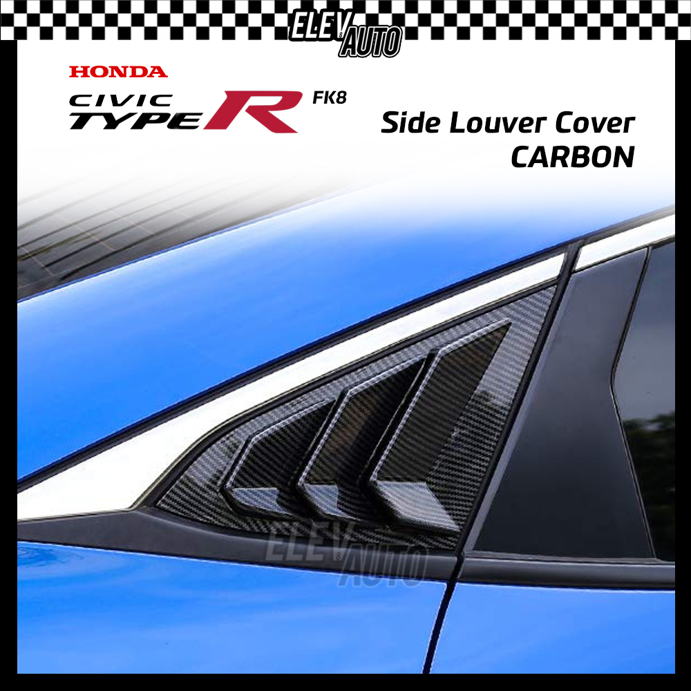 Honda Civic Type-R FK8 Side Louver Cover Triangle Window Trim ...