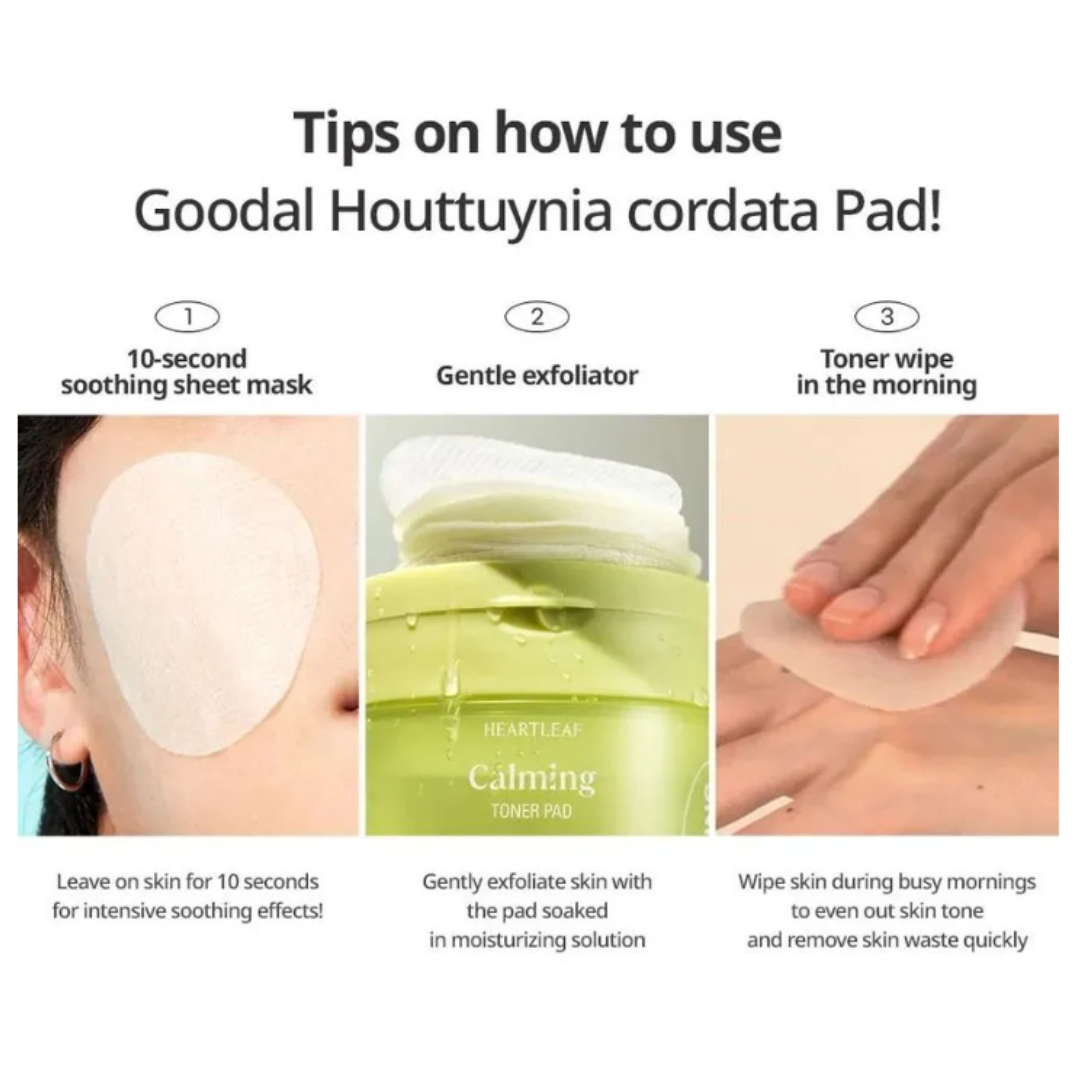 Goodal Heartleaf Calming Toner Pad 140g (70 sheets) | Shopee Malaysia