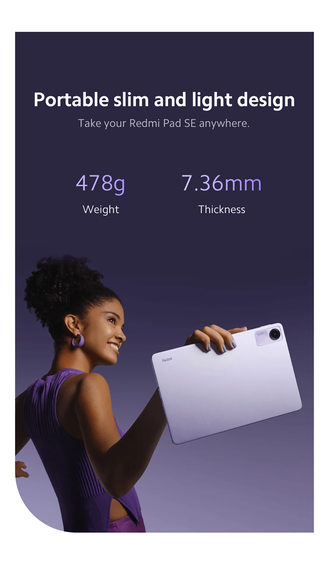 Xiaomi REDMI Pad SE(8+256GB) Tablet 11" FHD+ display/8000mAh (typ ...