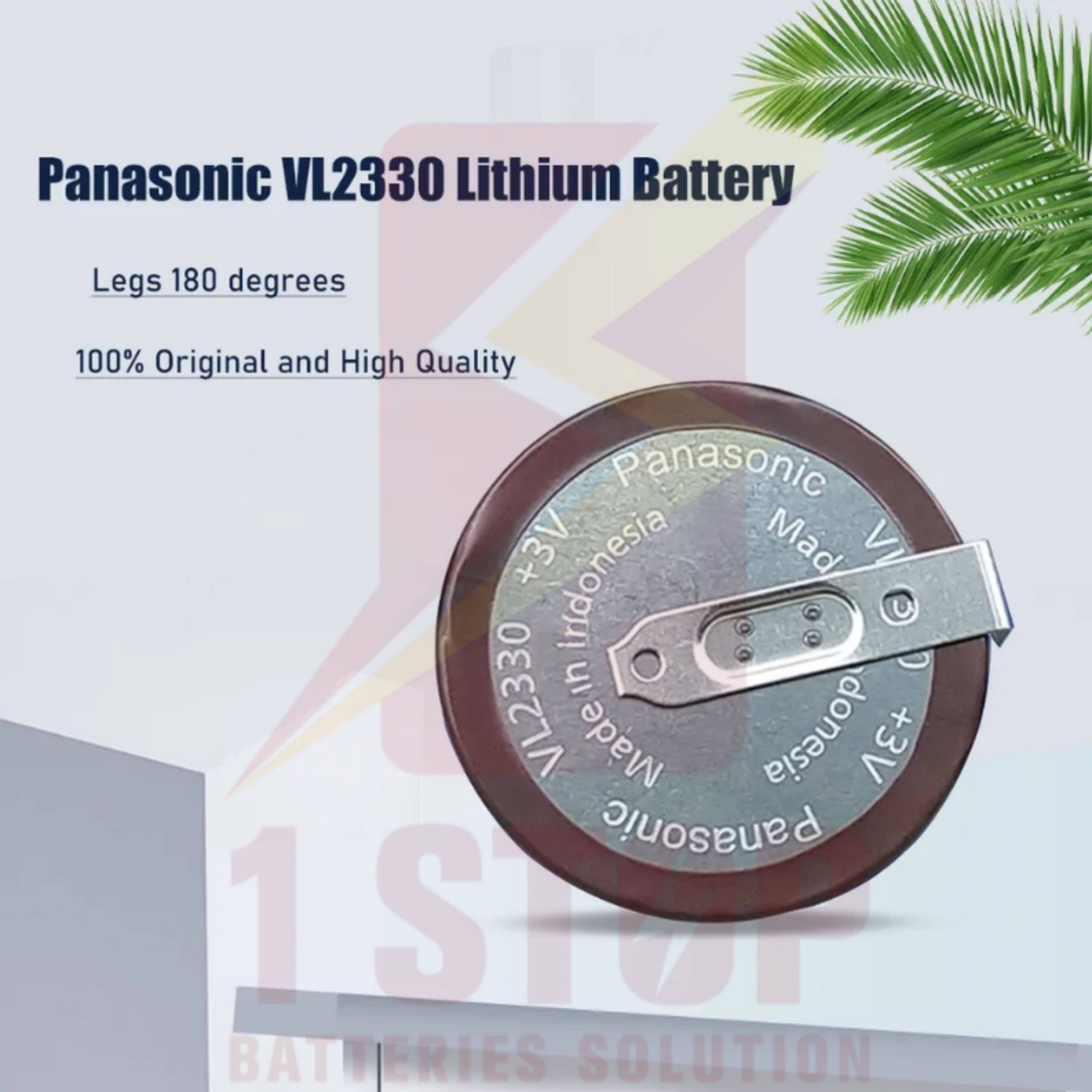 Panasonic VL2330 3V With Leg 180 Degrees 50mAh Rechargeable Lithium ...
