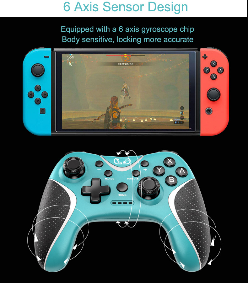 Saitake STK-7038 Nintendo Switch Wireless Controller BT Six-axis ...