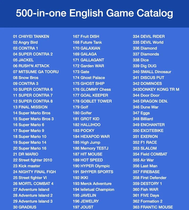 500 Games X7M Game Console Portable Handheld Game Players 3.5inch High ...