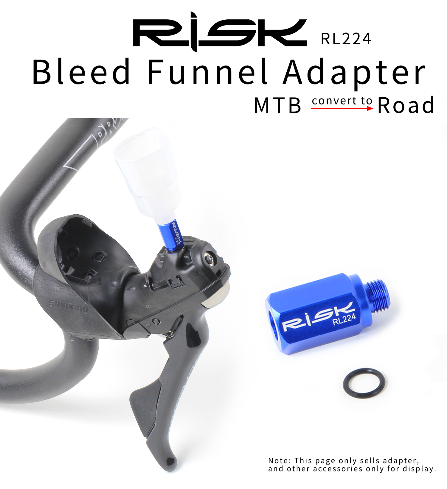 Bicycle Hydraulic Disc Brake Bleed Funnel Adapters For Basikal Shimano ...