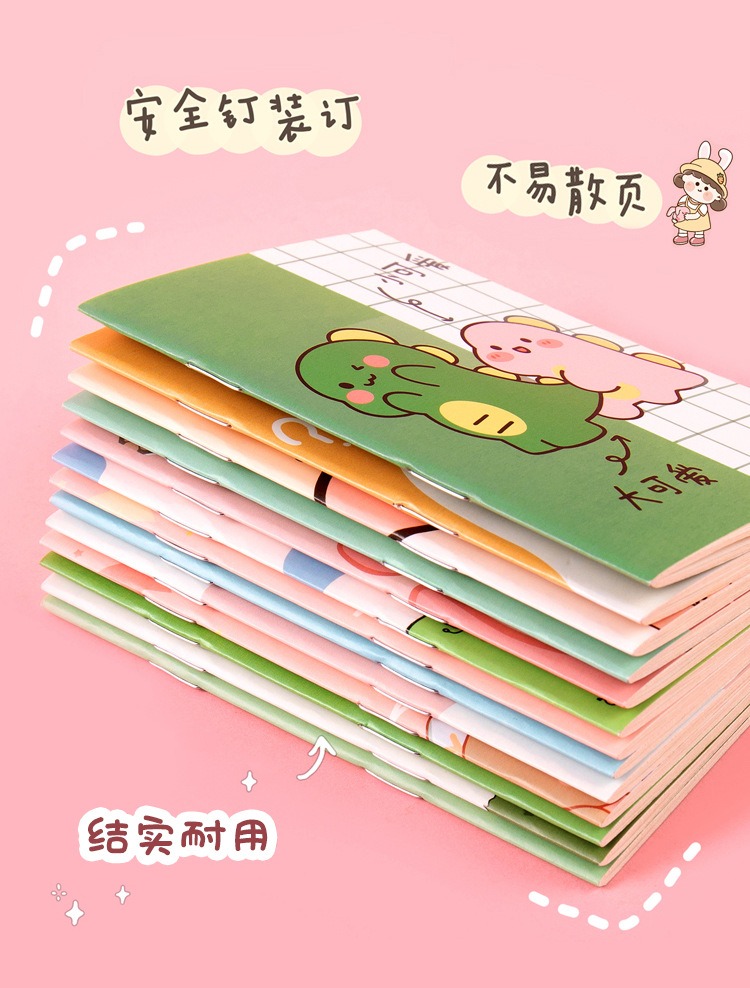Ximi Moka Stapler Book Cute Cartoon Notebook Stapler Notebook Mini ...