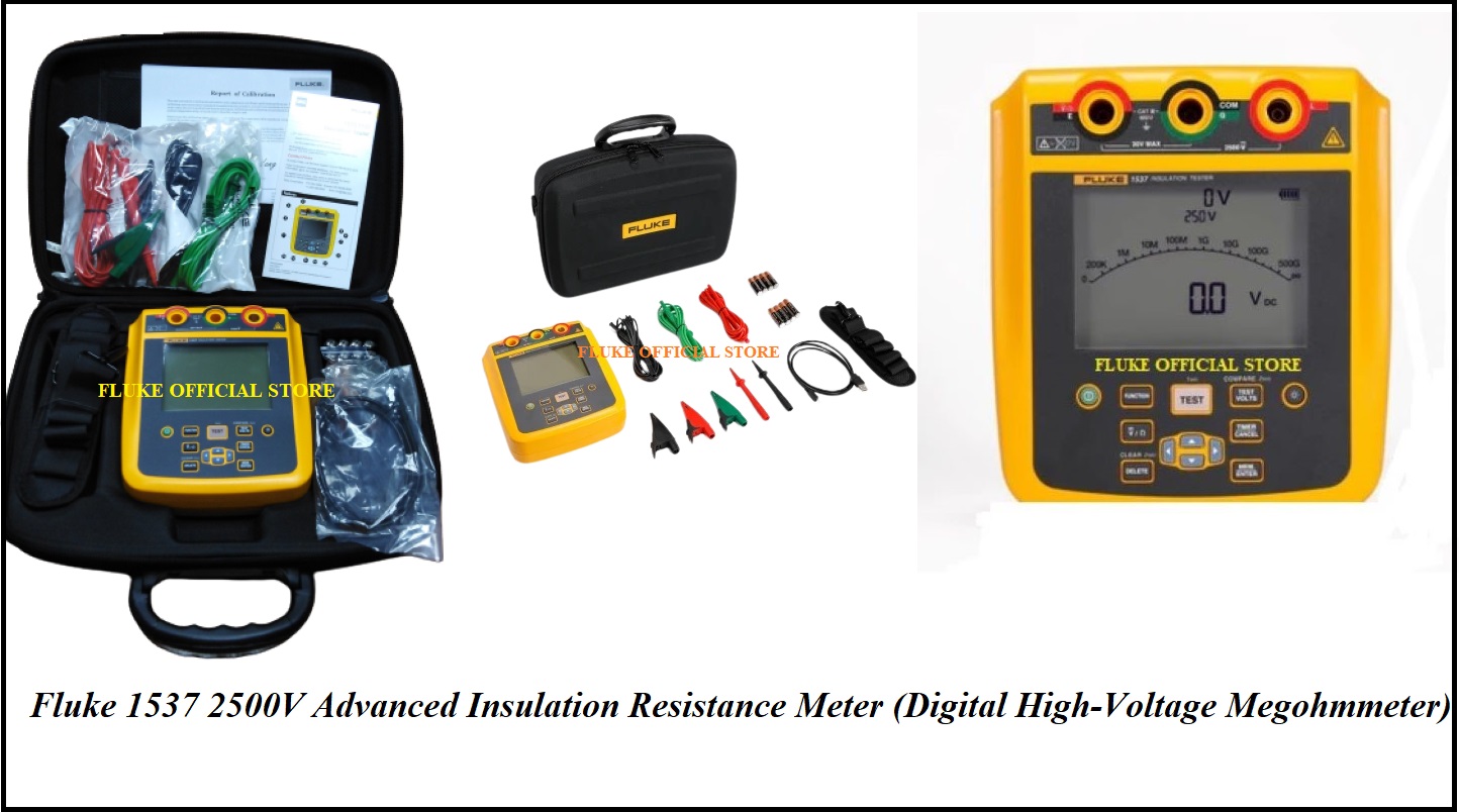 Fluke 1537 2500V Advanced Insulation Resistance Meter (Digital High ...