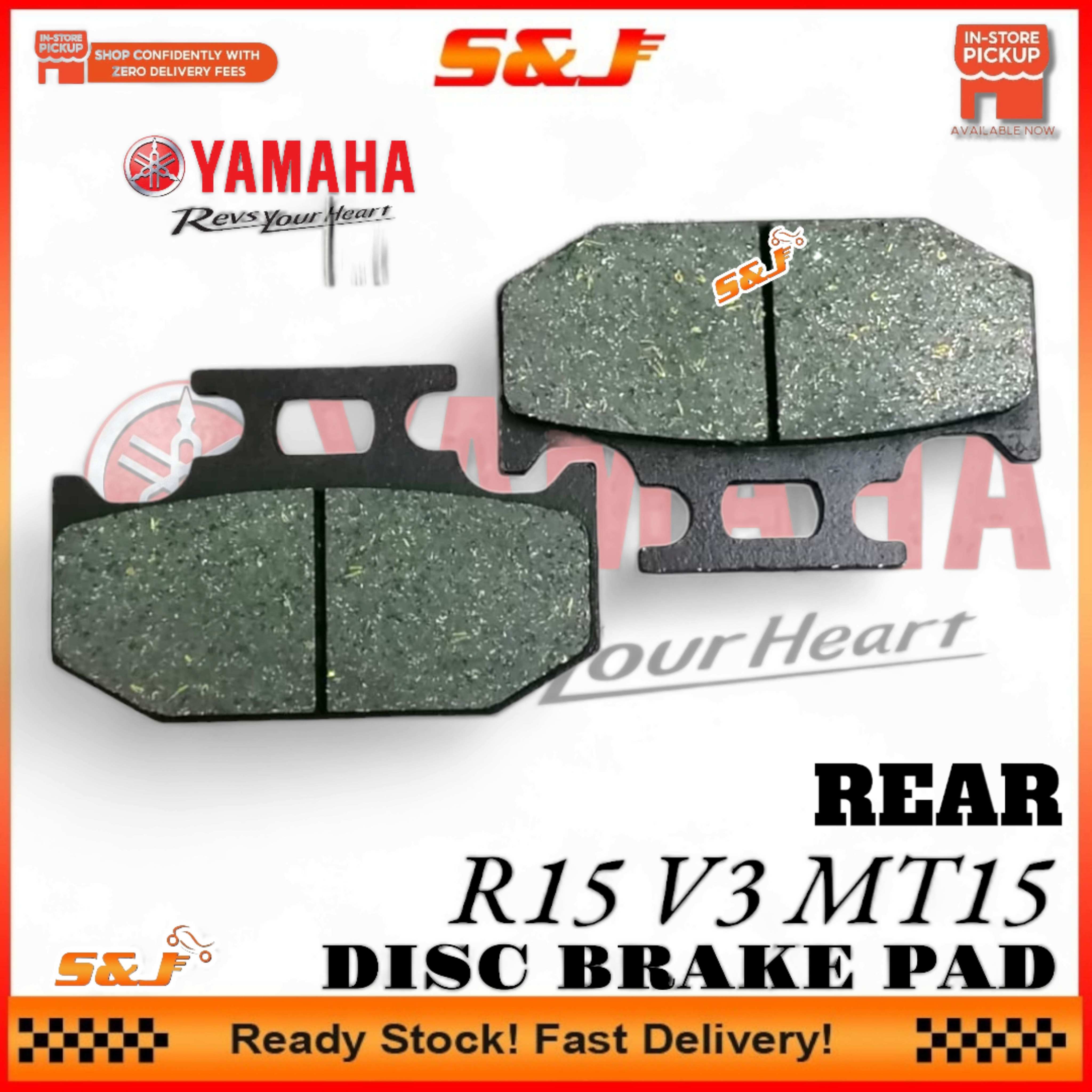 YAMAHA R15 V3 MT15 FRONT REAR DISC BRAKE PAD DISC PAD BRAKE PAD DISK ...