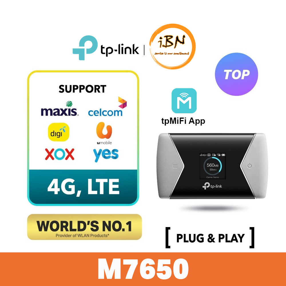 TP-Link 🔥UNLIMITED🔥Mod Modem M7000 / M7200 / M7450 / M7650 Portable 4G ...