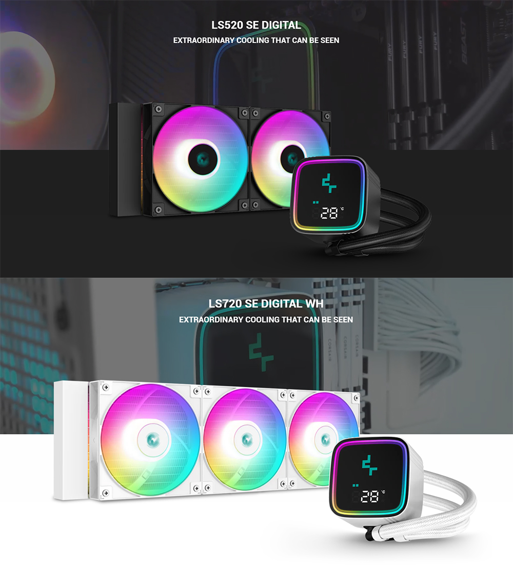 DEEPCOOL LS520/LS720 Se Digital AIO Liquid CPU Cooler | Shopee Malaysia