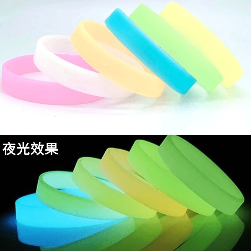 🔥ready stock🔥 100PCS 202x12mm Glow In The Dark Silicon Wristband ...