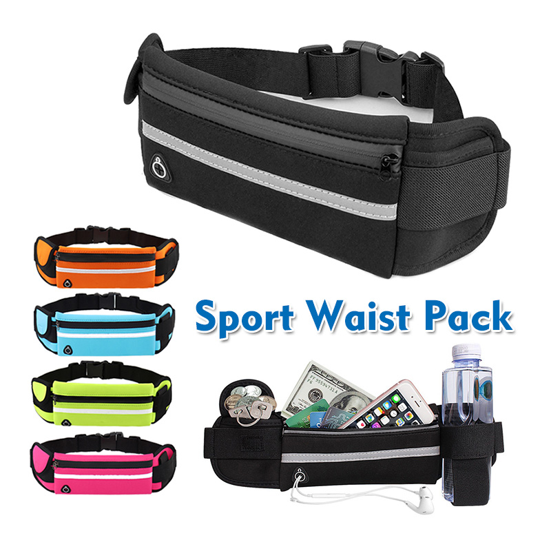 Running Waist Bag Belt Bag Man Woman banana bag Outdoor Waterproof ...