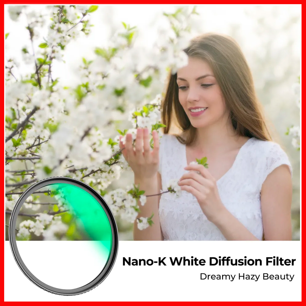 K&F White Pro Mist diffusion Filter Cinematic Effect Filter Portrait ...
