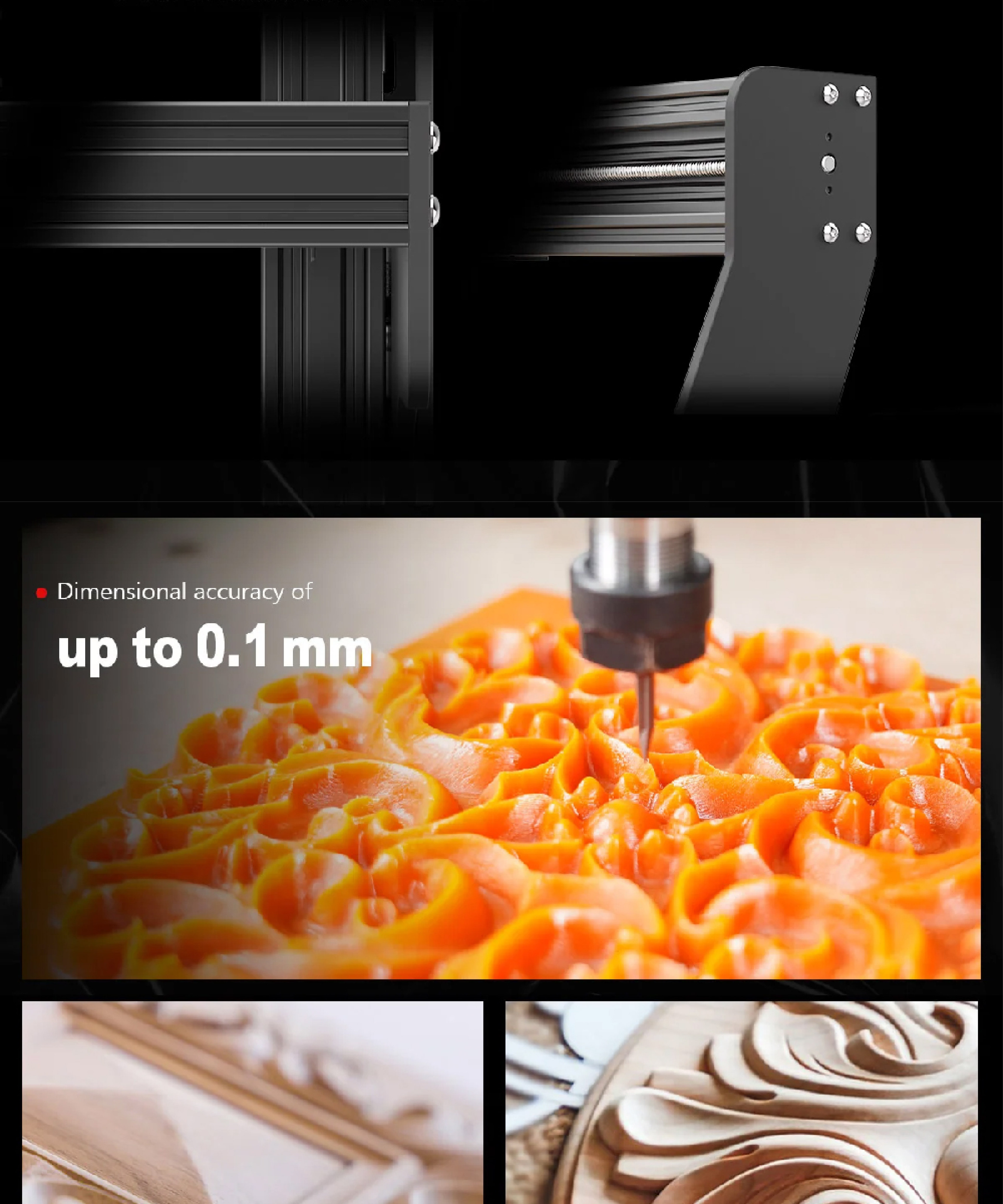 Two Trees TTC - 450 CNC Router 80w CNC Module / High Accuracy up to 0 ...