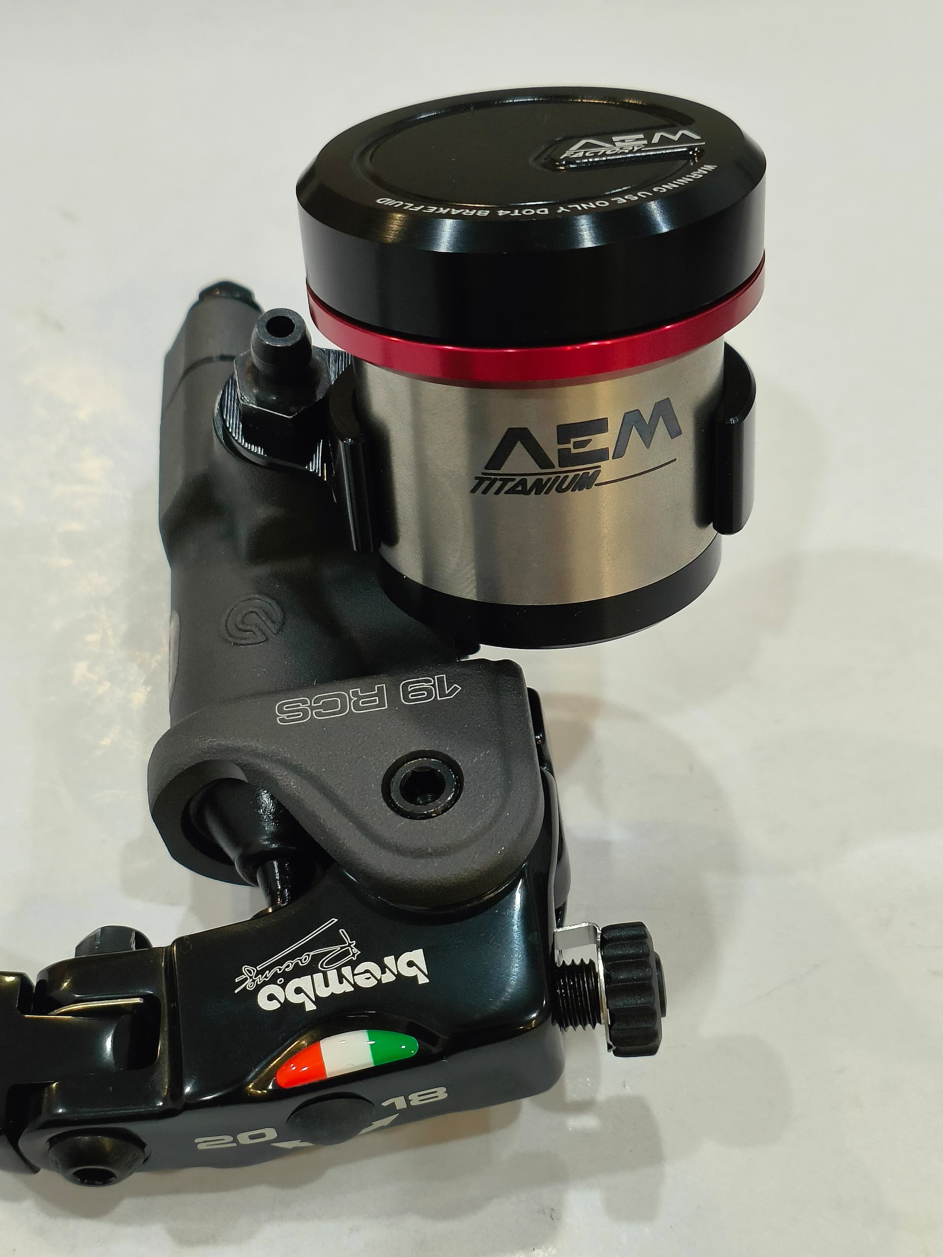 AEM Titanium Brake Fluid Reservoir RCS19 Brake Integrated Brake ...