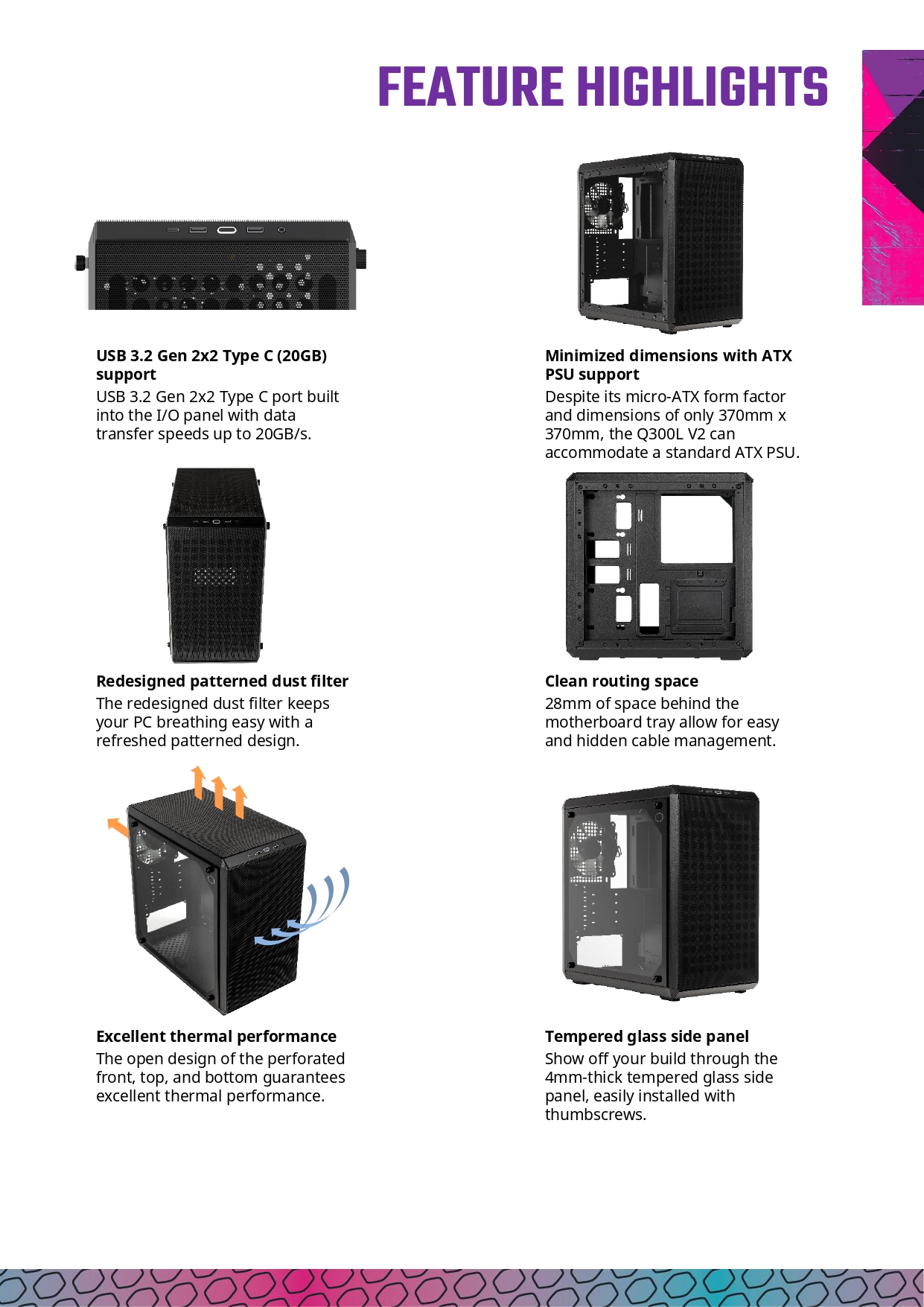 Cooler Master Masterbox Q300L / Q300L V2 M-ATX PC CASING | Shopee Malaysia