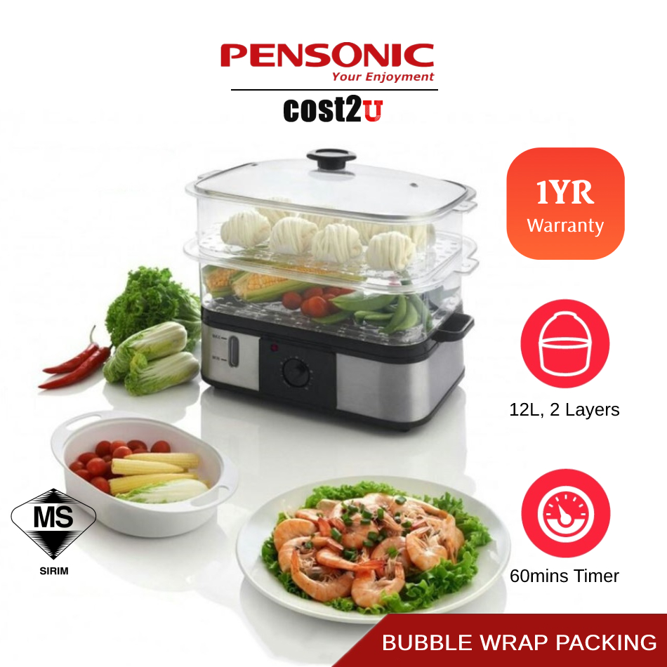 Pensonic Pengukus Makanan Besar & Terbaik Murah (12L) | PSM-162S (Egg ...